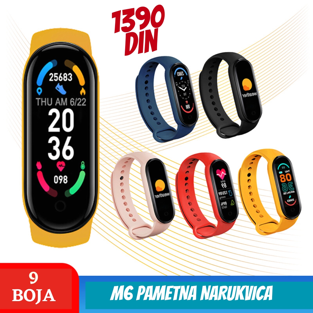 M6 Pametna Narukvica - Super mega store