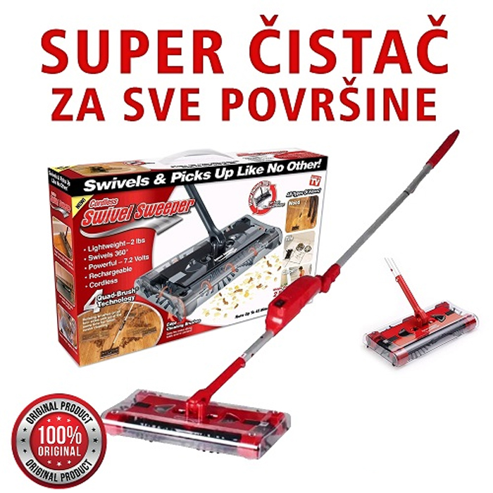 Bežični Aspirator i Usisivač Swivel Sweeper - Super mega store
