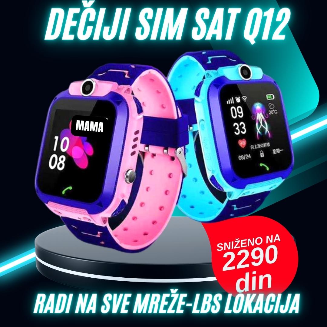 Pametni sat za decu Q12 Sat- dečiji- Q12 - Super mega store